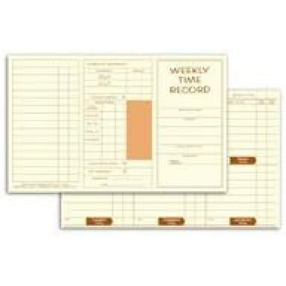 EGP Weekly Time Record, 250 Time Cards - Walmart.com