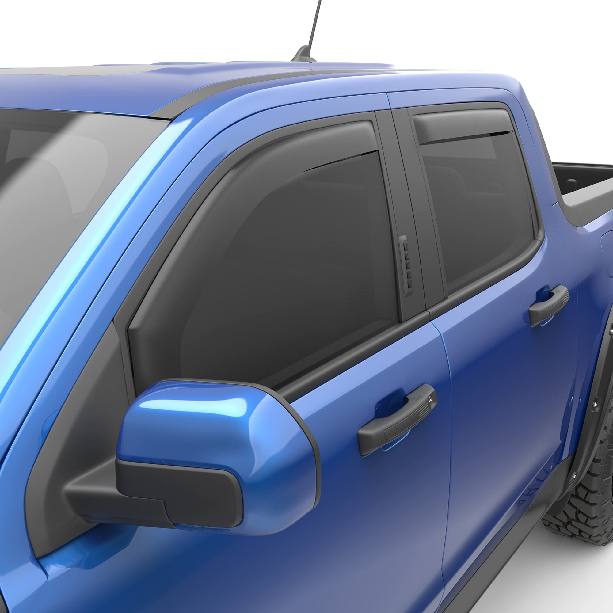 EGR Matte Black In-Channel Window Visors Set for 2022+ Ford Maverick ...