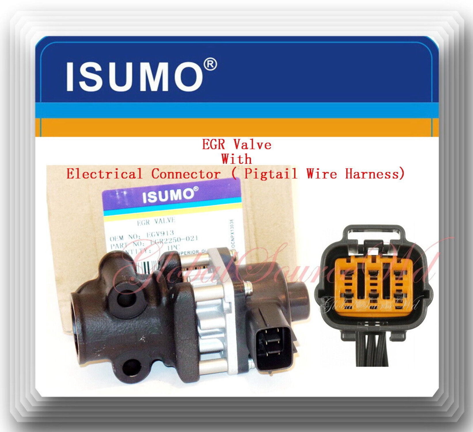 EGR Valve W/Electrical Connector Fits Mitsubishi Eclipse Galant Lancer ...