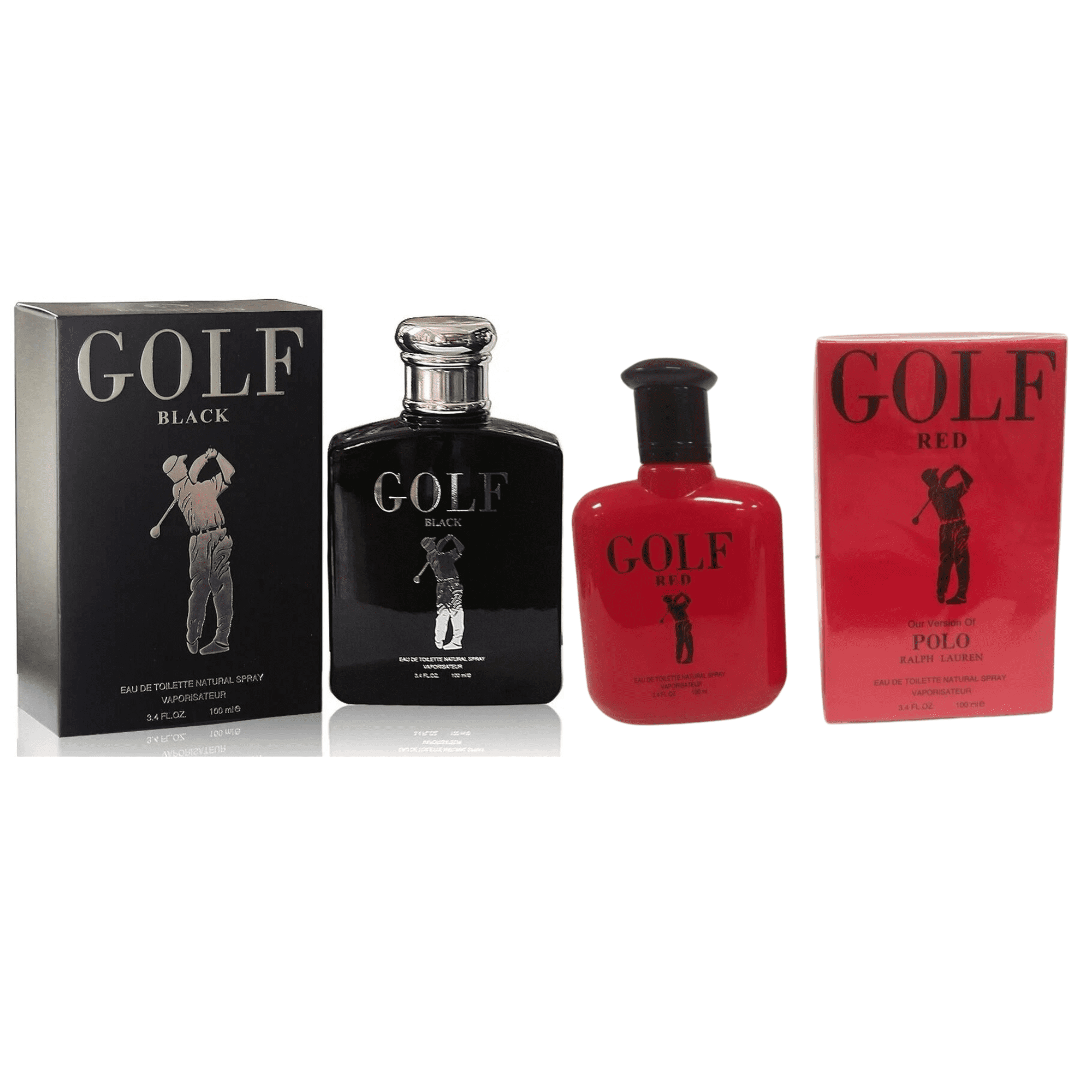 EGREEN MART Men’s Fragrance Set – Golf Black & Golf Red Eau de Parfum ...