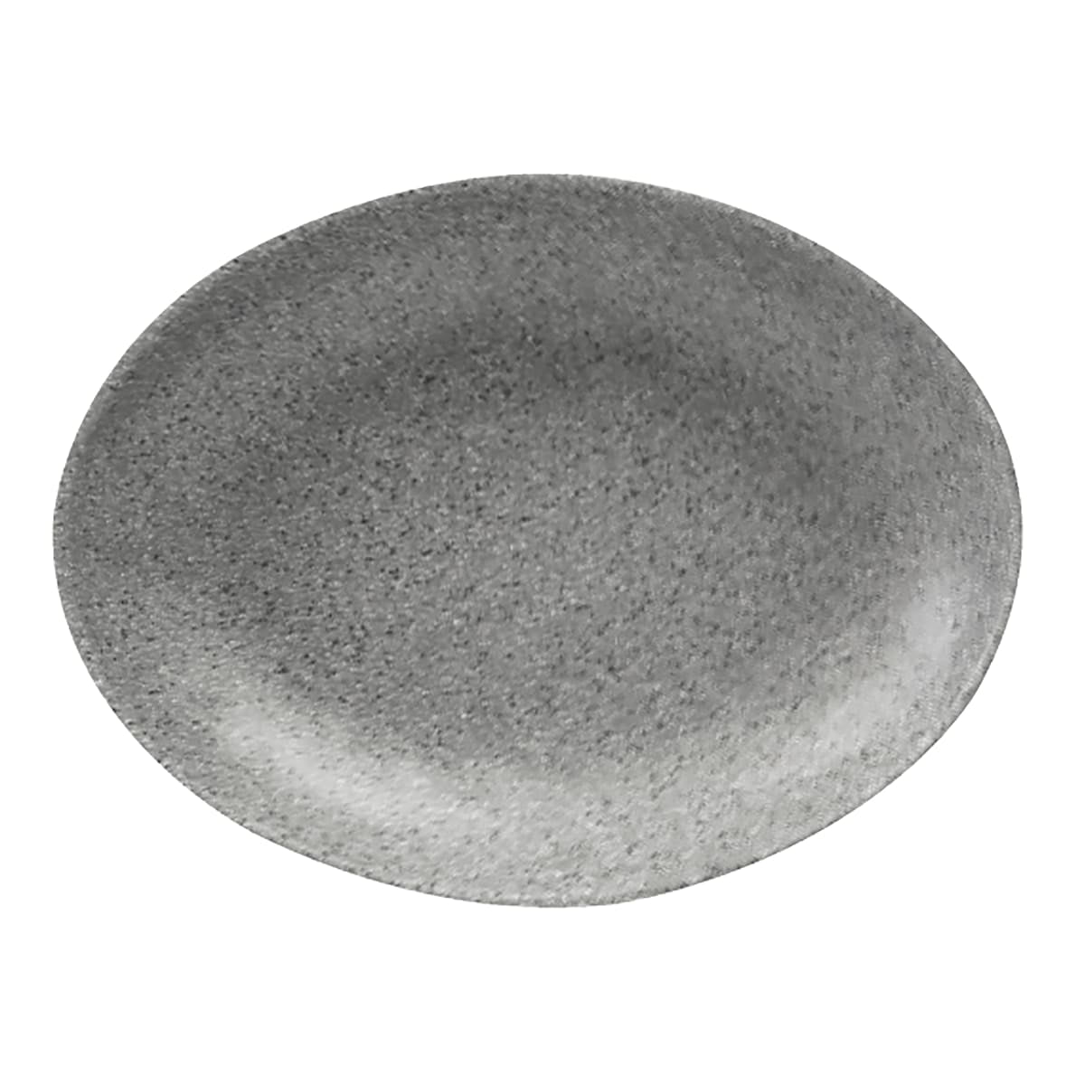 EGS RT107OV-GS Tenaya Granite Stone 10" x 7" Oval Plate - 6 / CS ...