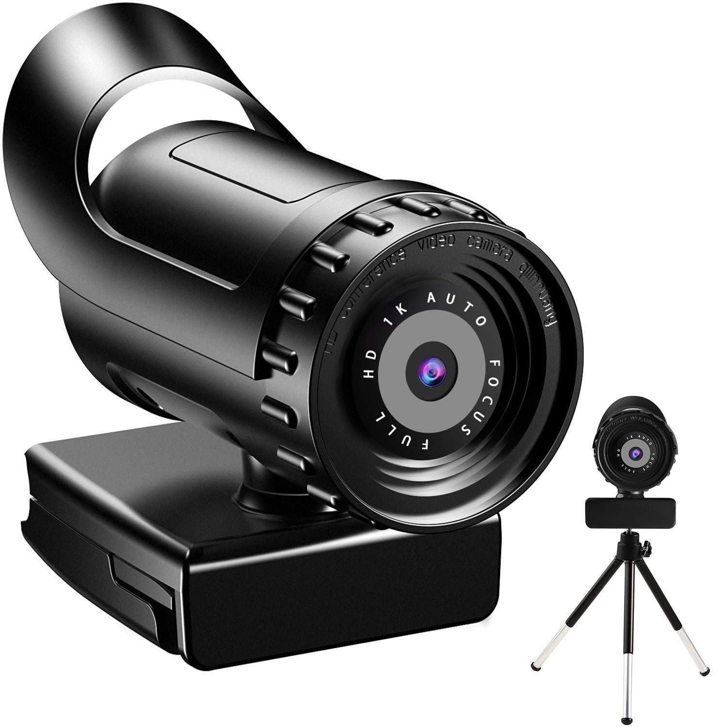 EGUTS 1080P Webcam, Webcam with Dual Noise Reduction Mics, AF Autofocus ...