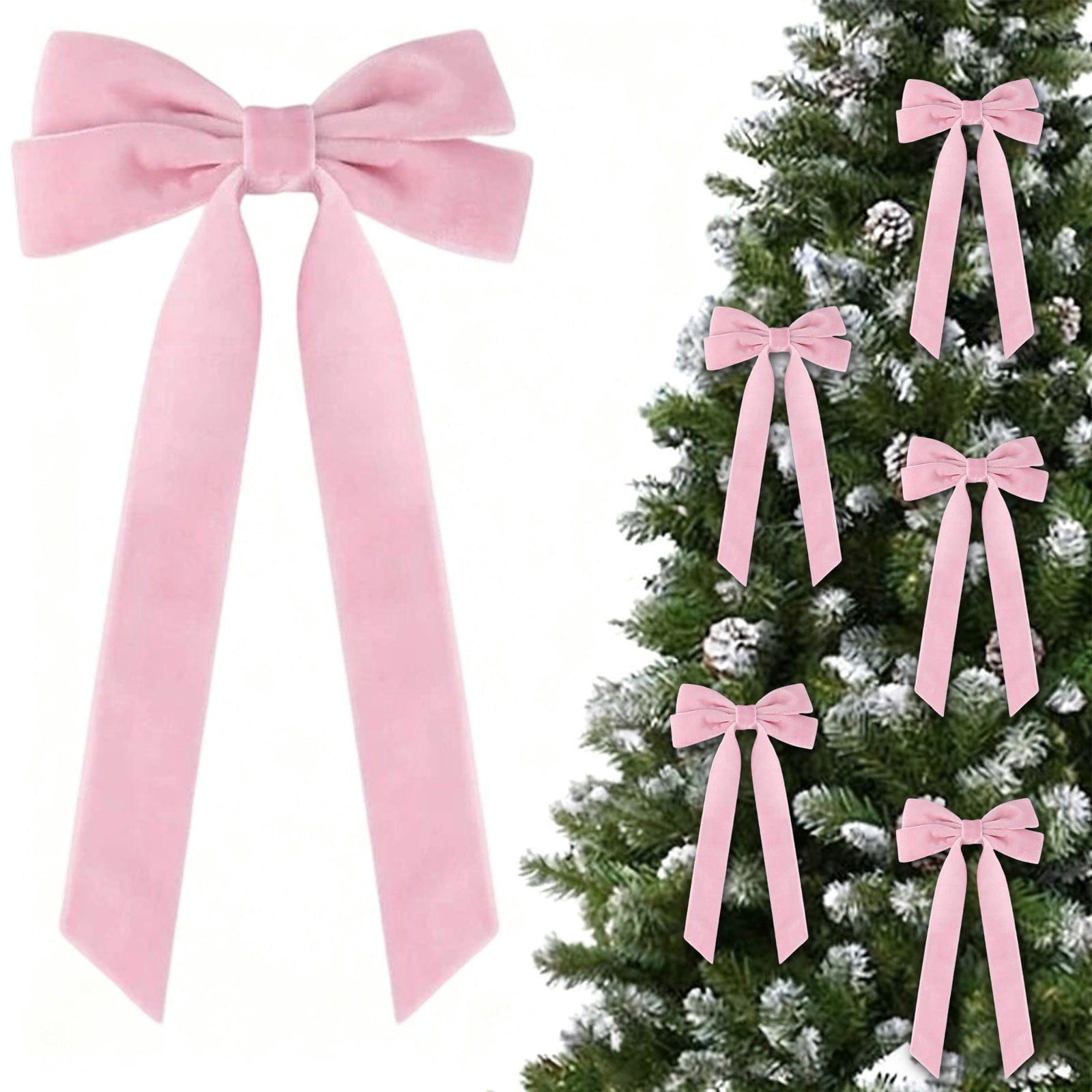 EGYMEN 16Pcs Velvet Christmas Bows, Elegant Holiday Gift Wrap Ribbons ...