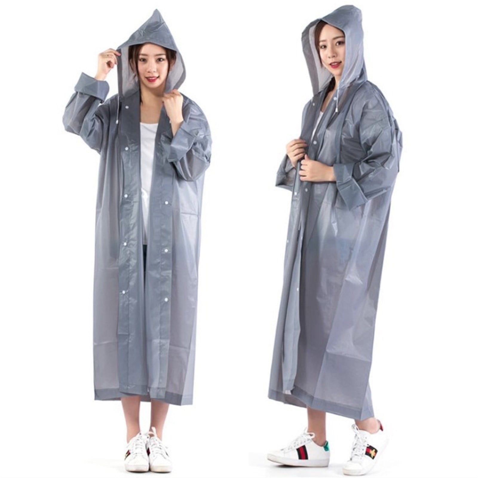 EGYMEN 3.6Ft Reusable EVA Raincoat, Lightweight Portable Rain Cape ...