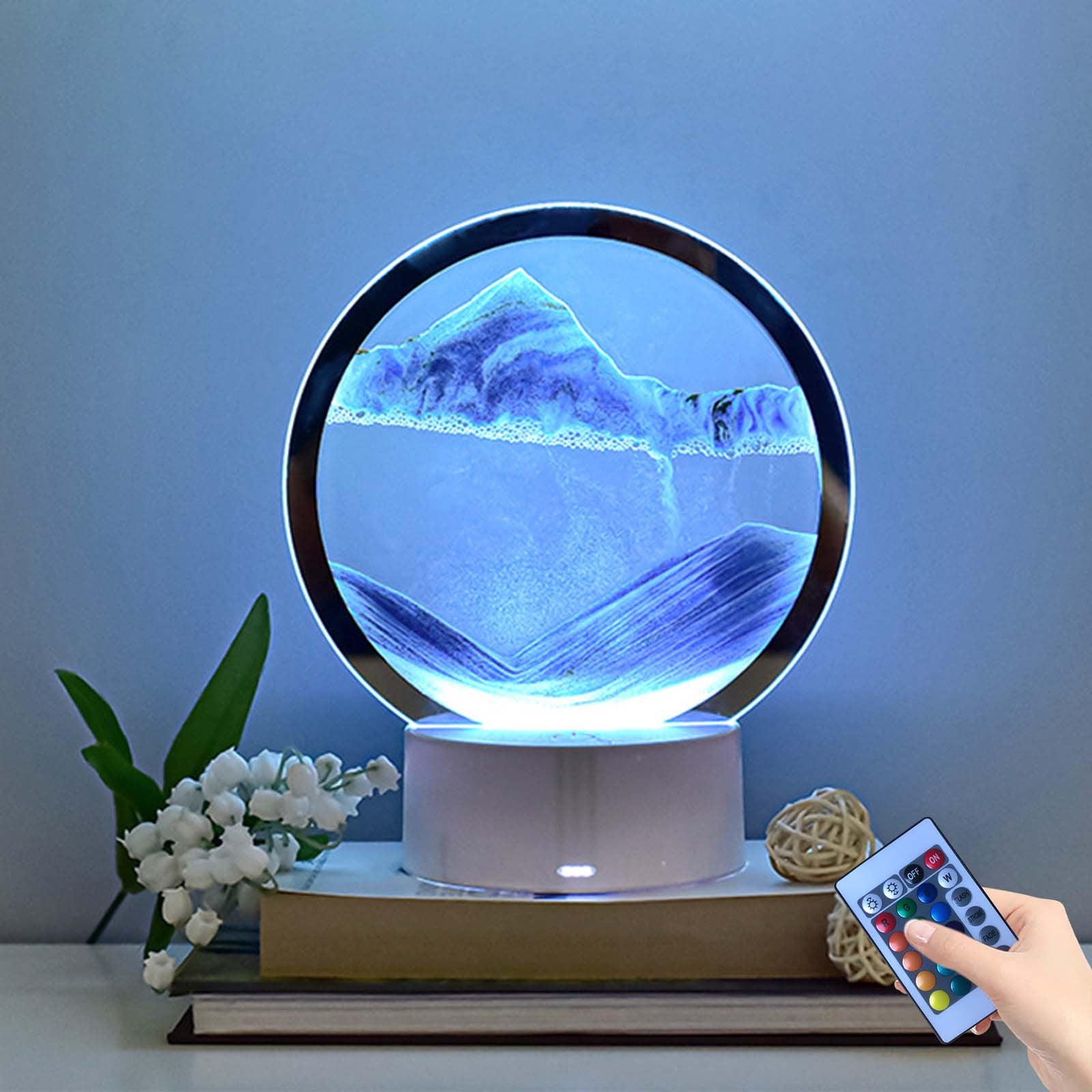EGYMEN Moving Sand Art Liquid Motion, 3D Deep Sea Sandscape Color ...