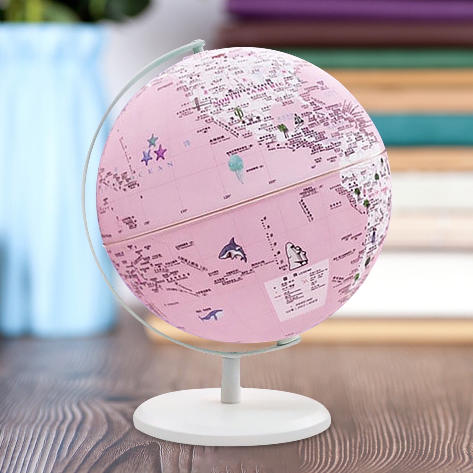 EGYMEN AR Light Earth Globe, 360° Rotating HD Educational Lamp ...