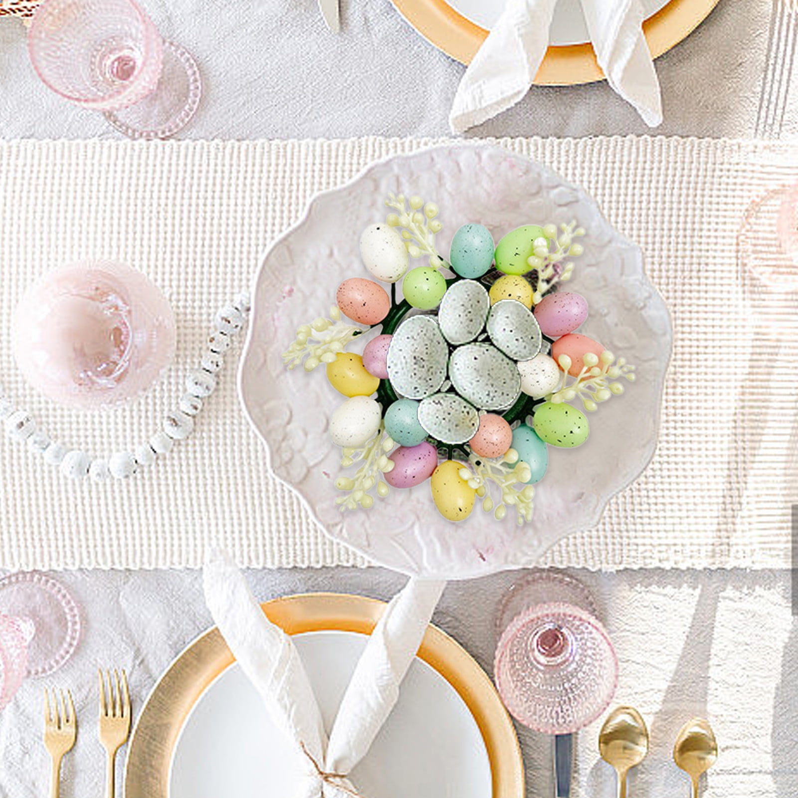 EGYMEN Easter Candle Holder, Festive Table Centerpiece, Spring-Themed ...