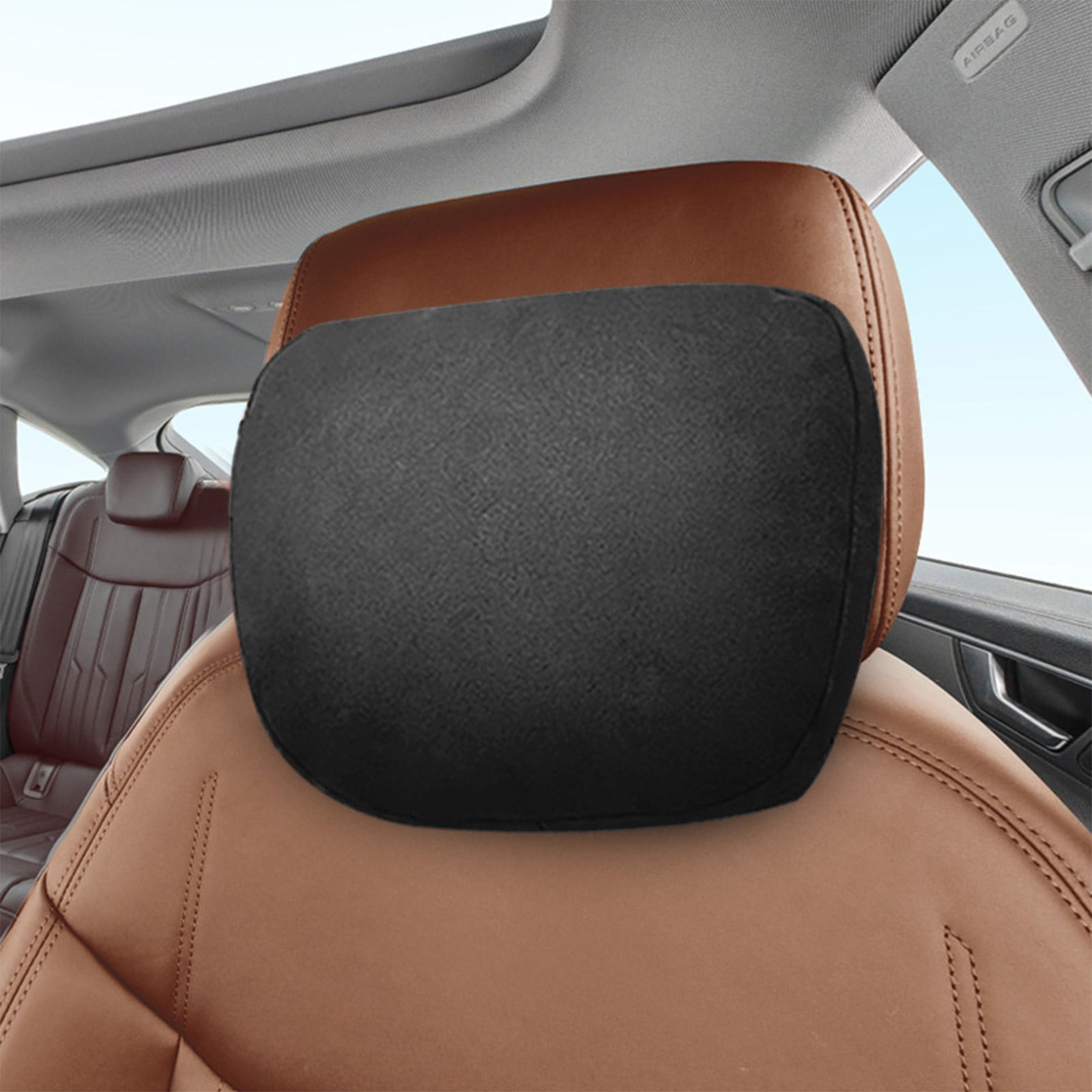 EGYMEN Ergonomic Car Headrest Cushion with Double Strap Design for All ...