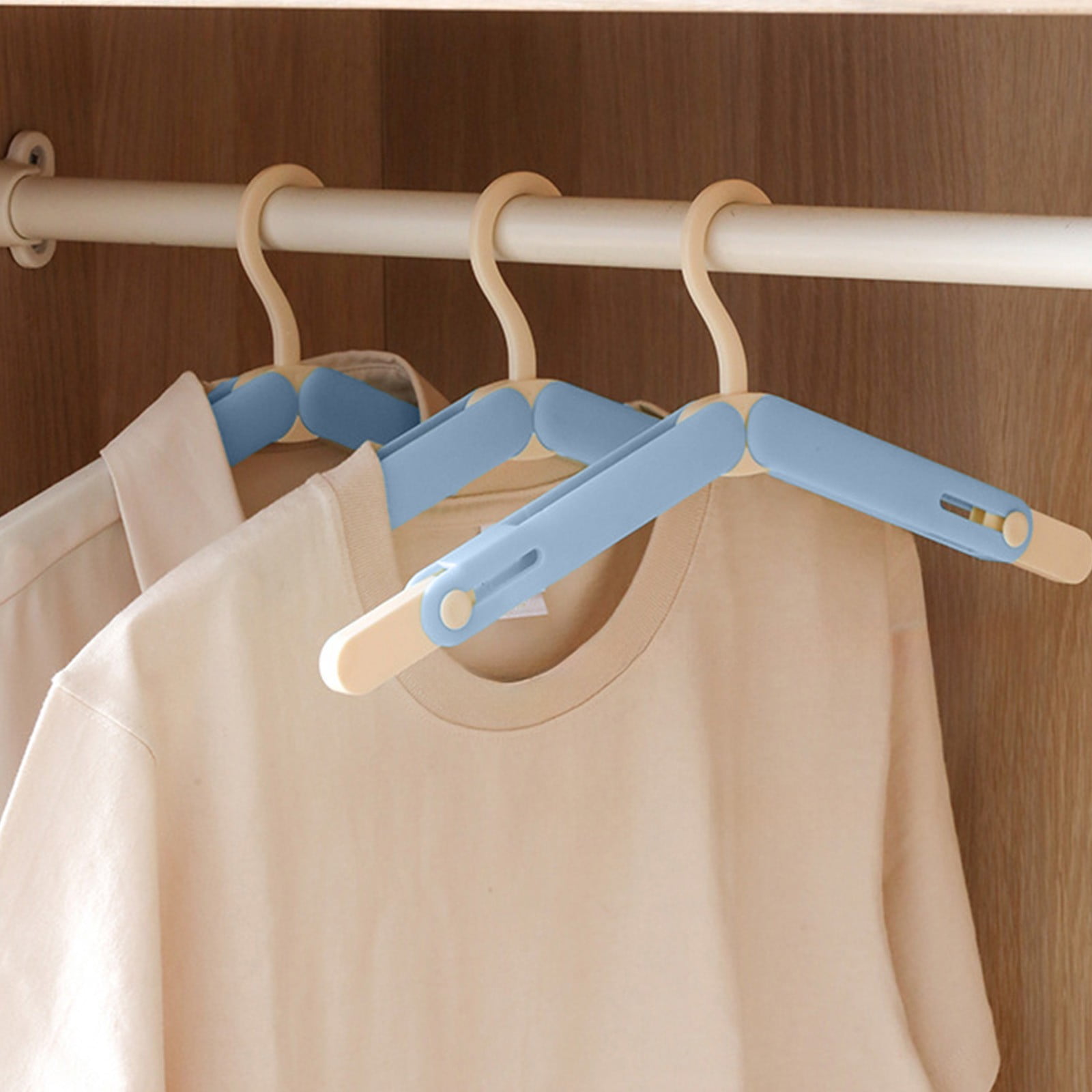 EGYMEN Foldable Travel Clothes Hanger, Portable Retractable Drying Rack ...