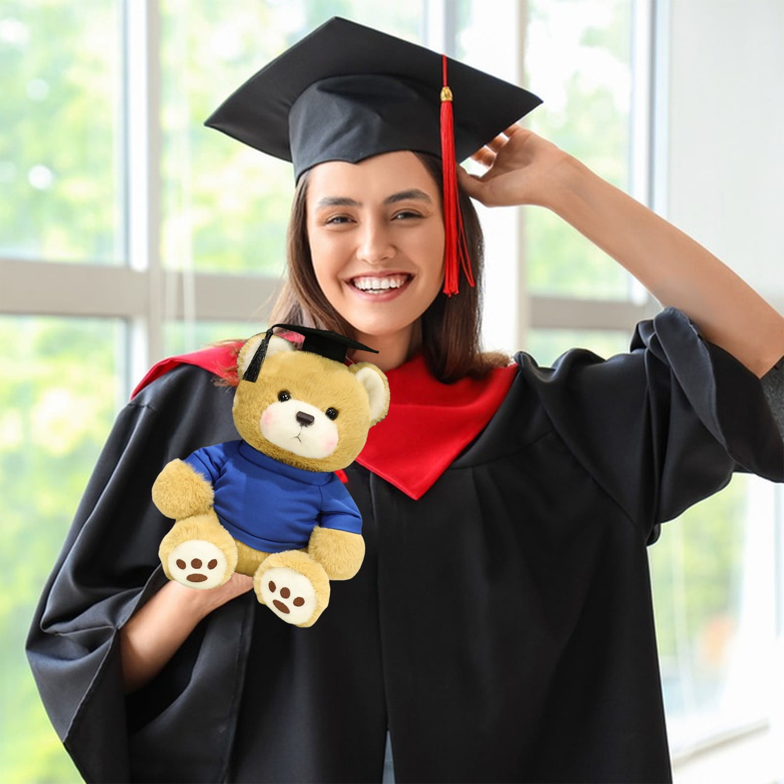 EGYMEN Graduation Bear Plush Toy, Adorable Doctors Bear with Graduation ...