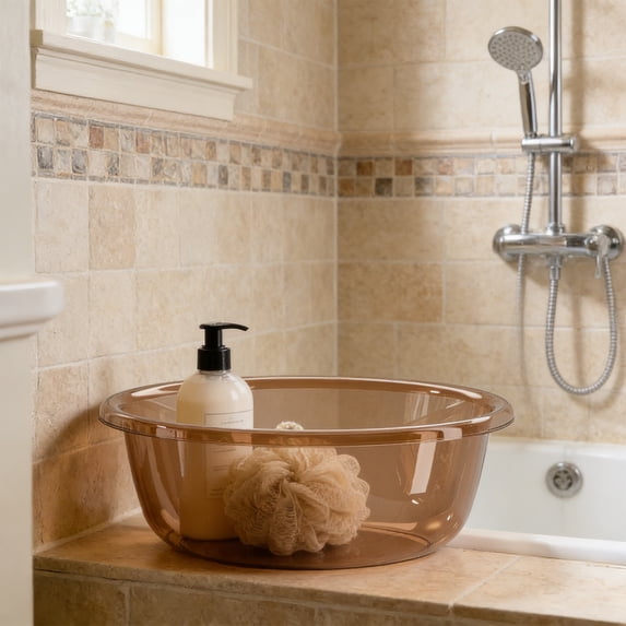 EGYMEN Highly Transparent Wash Basin, Thickened Plastic Basin, Multi ...