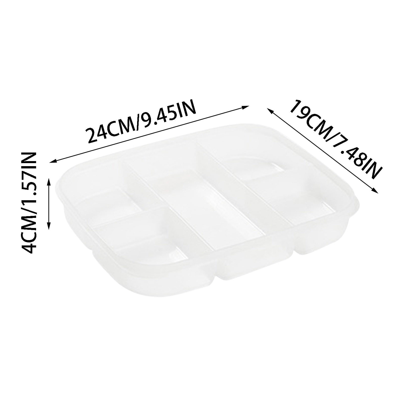 EGYMEN Kitchen/Refrigerator Food Storage Containers, Multi-Compartment ...