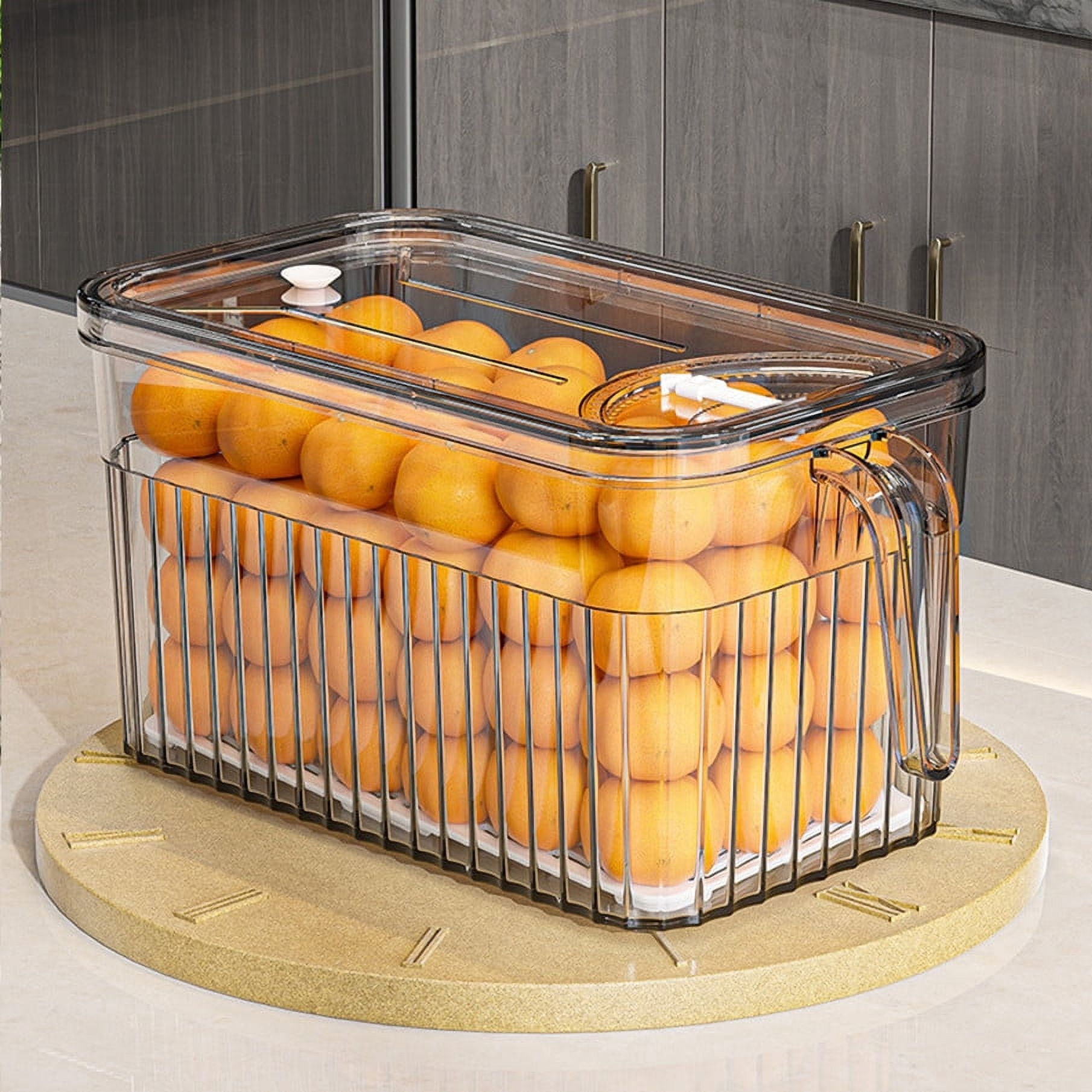 EGYMEN Kitchen Refrigerator Organizer Containers - Stackable Food ...