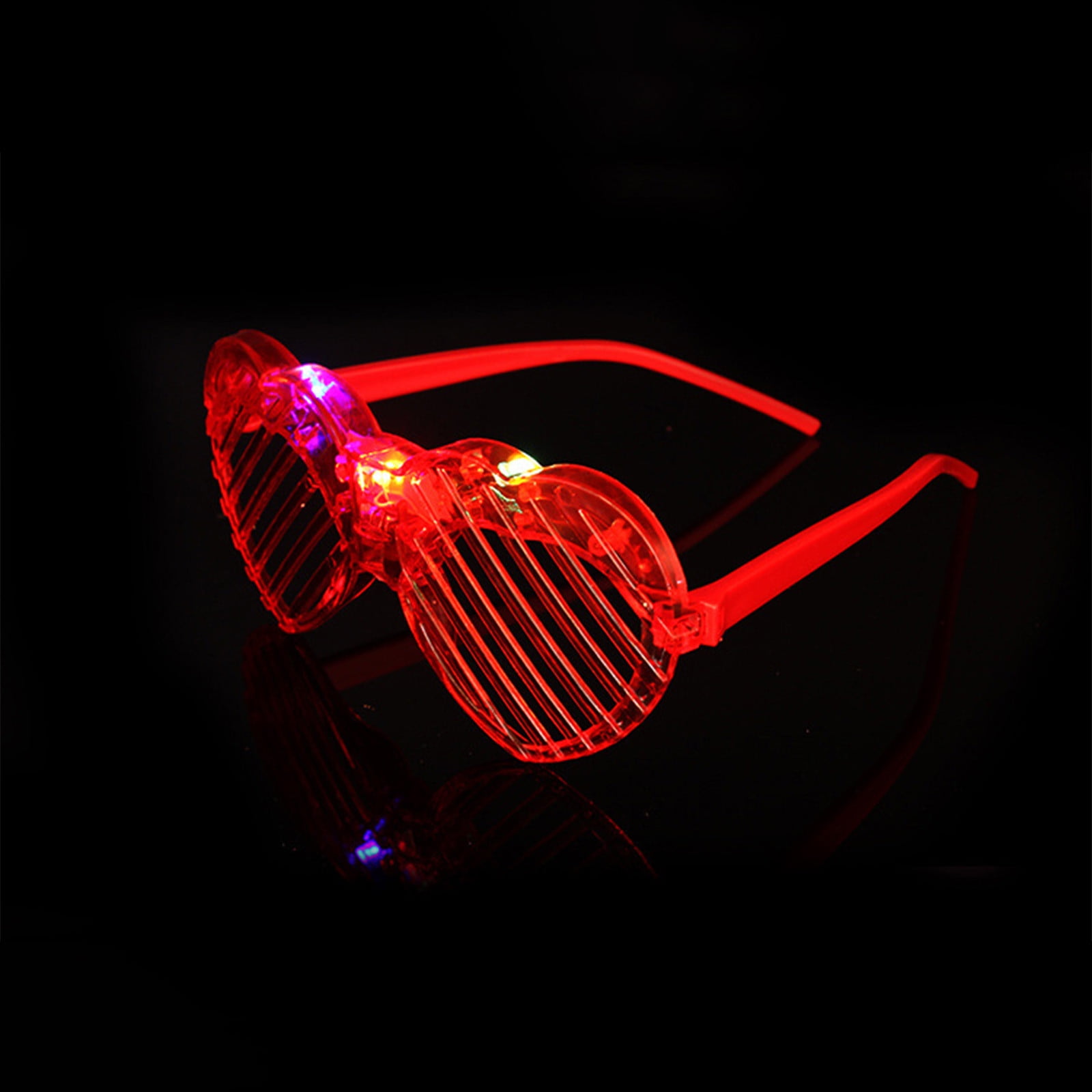 EGYMEN Light Up Glasses Party Supplies, Red Glow Glasses Costumes, Neon ...
