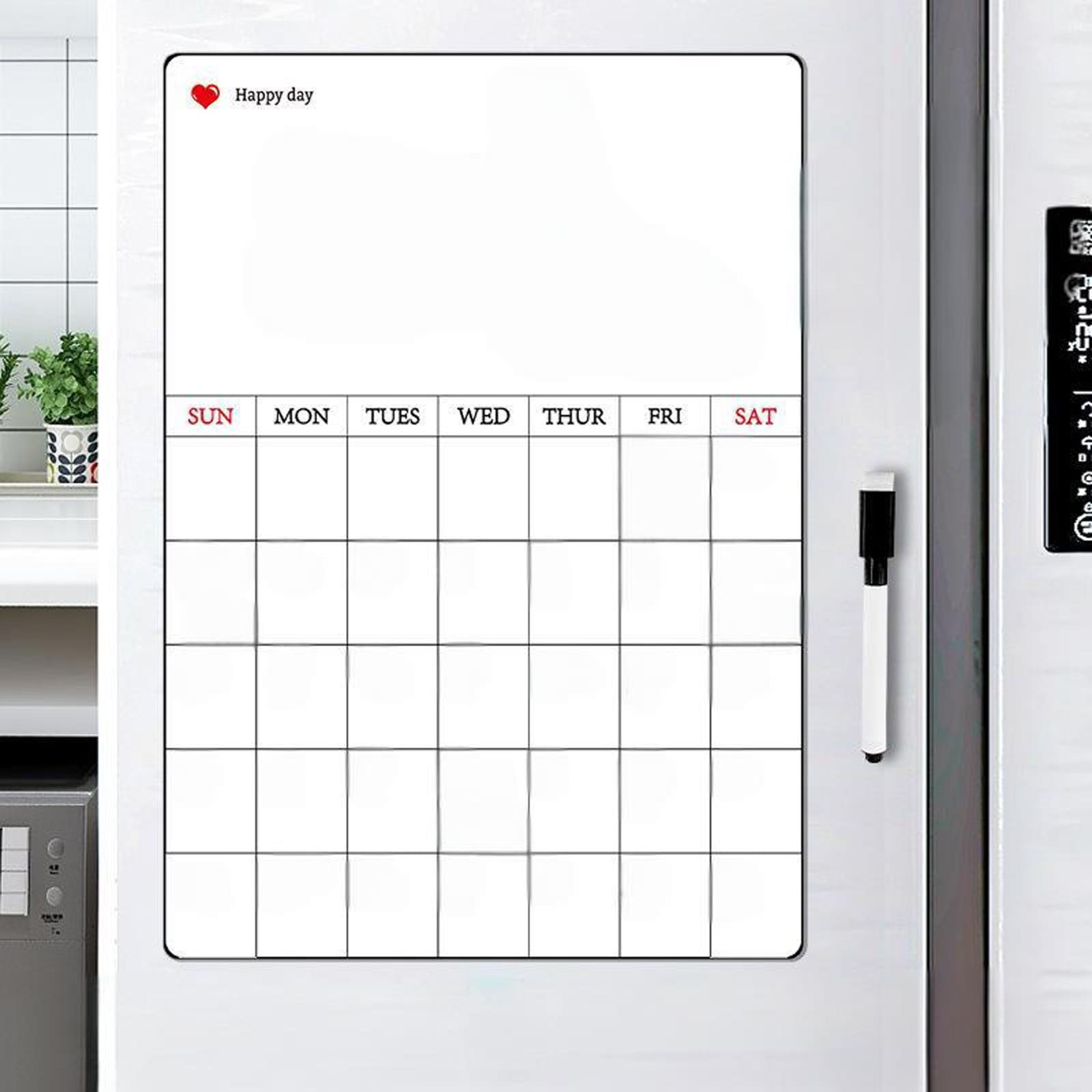 EGYMEN Magnetic Whiteboard Calendar, Versatile Magnetic Writing Board ...
