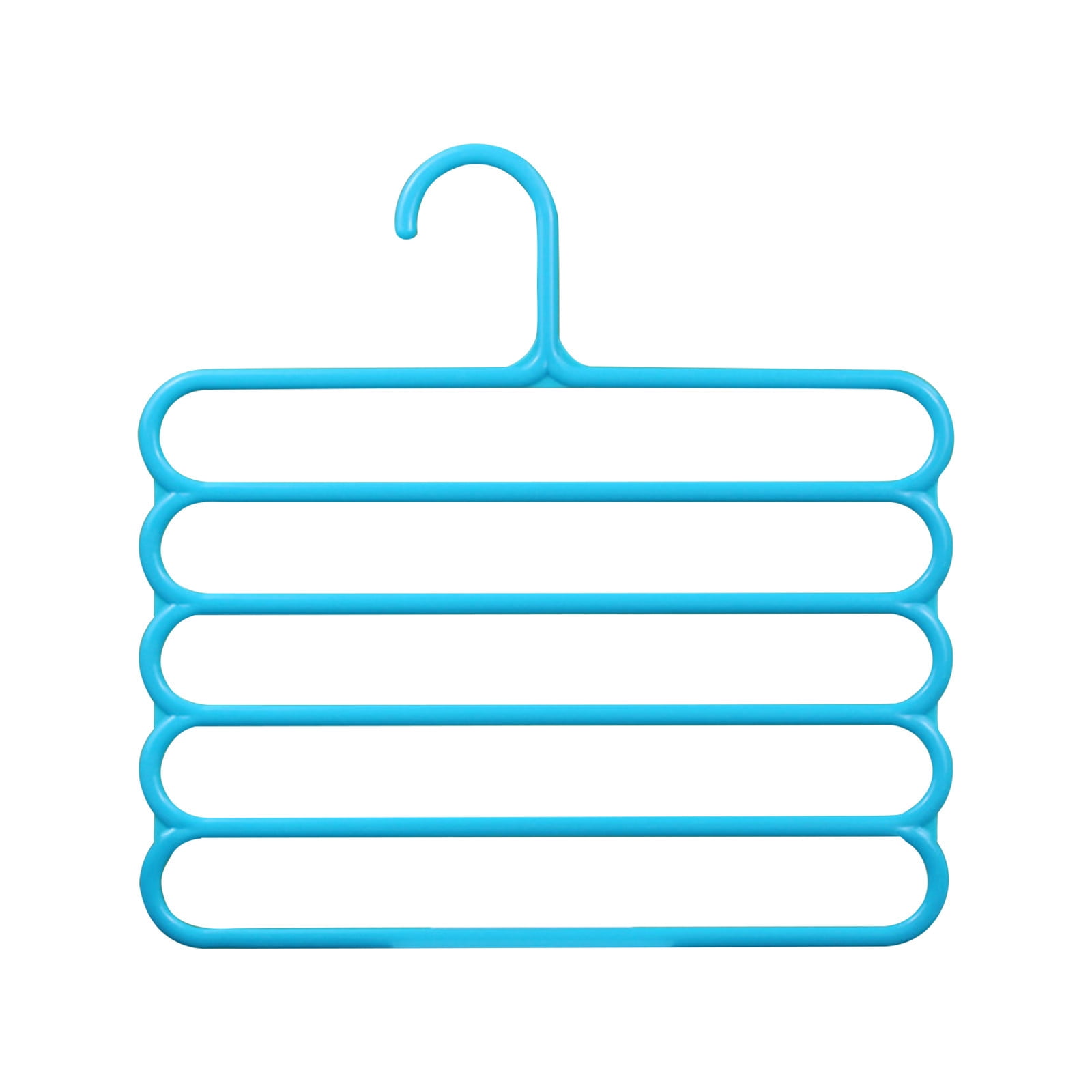 EGYMEN Multi-Functional 5-Layer Pants Hanger - Space-Saving, Non-Crease ...