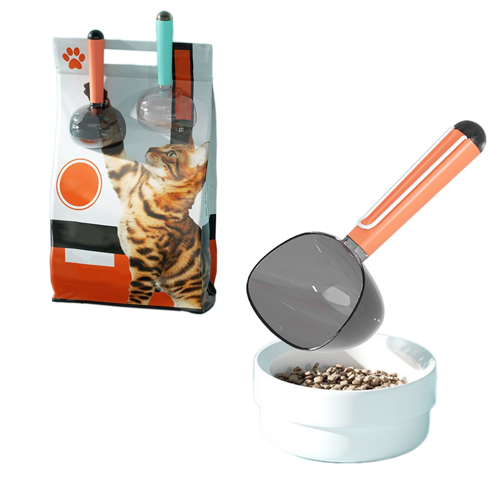 EGYMEN Pet Grain Scoop, Hygienic Feeding Spoon for Dogs and Cats ...