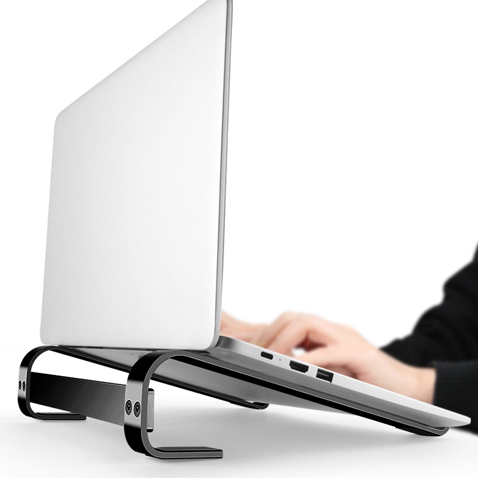 EGYMEN Portable Arched Aluminum Alloy Laptop Stand, Suitable for 10-18 ...