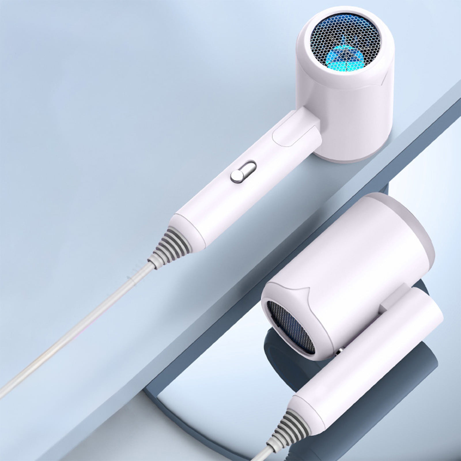 EGYMEN Portable Travel Hair Dryer, Lightweight Compact Voltage Hair ...