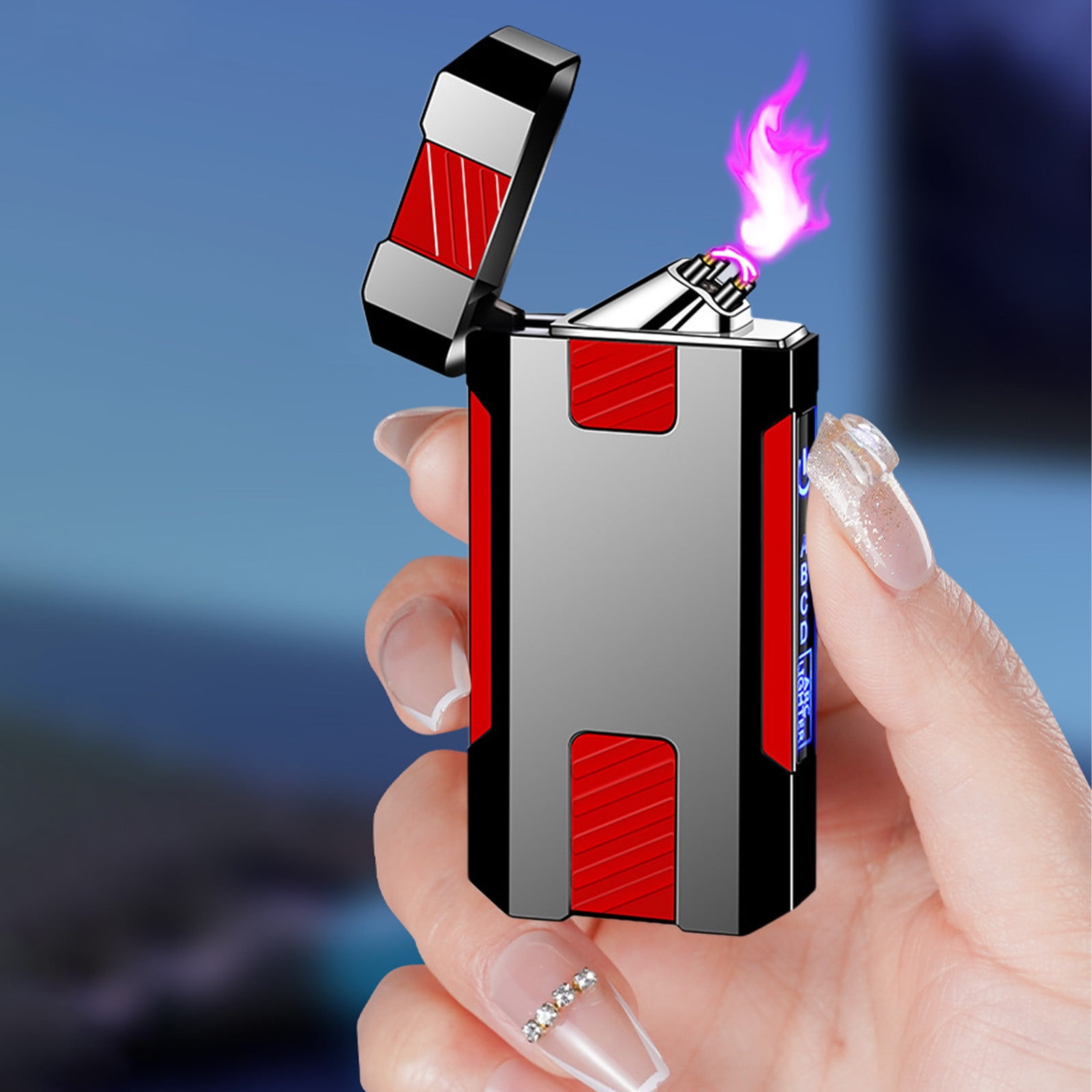 EGYMEN Rechargeable USB Lighter, Windproof Electronic Ignition Lighter ...