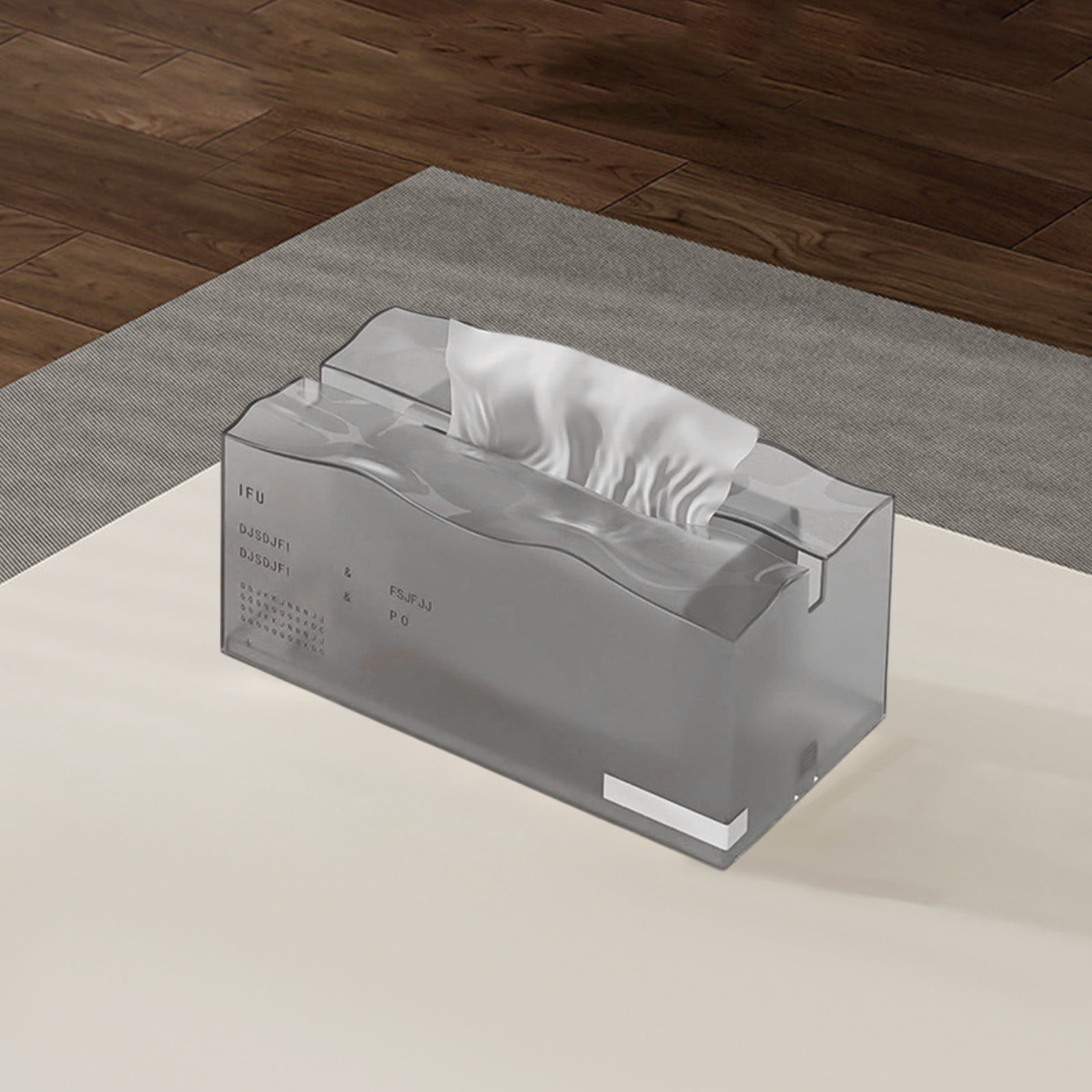 EGYMEN Spring Bottom Tissue Box, Elegant Tissue Dispenser, High-End ...