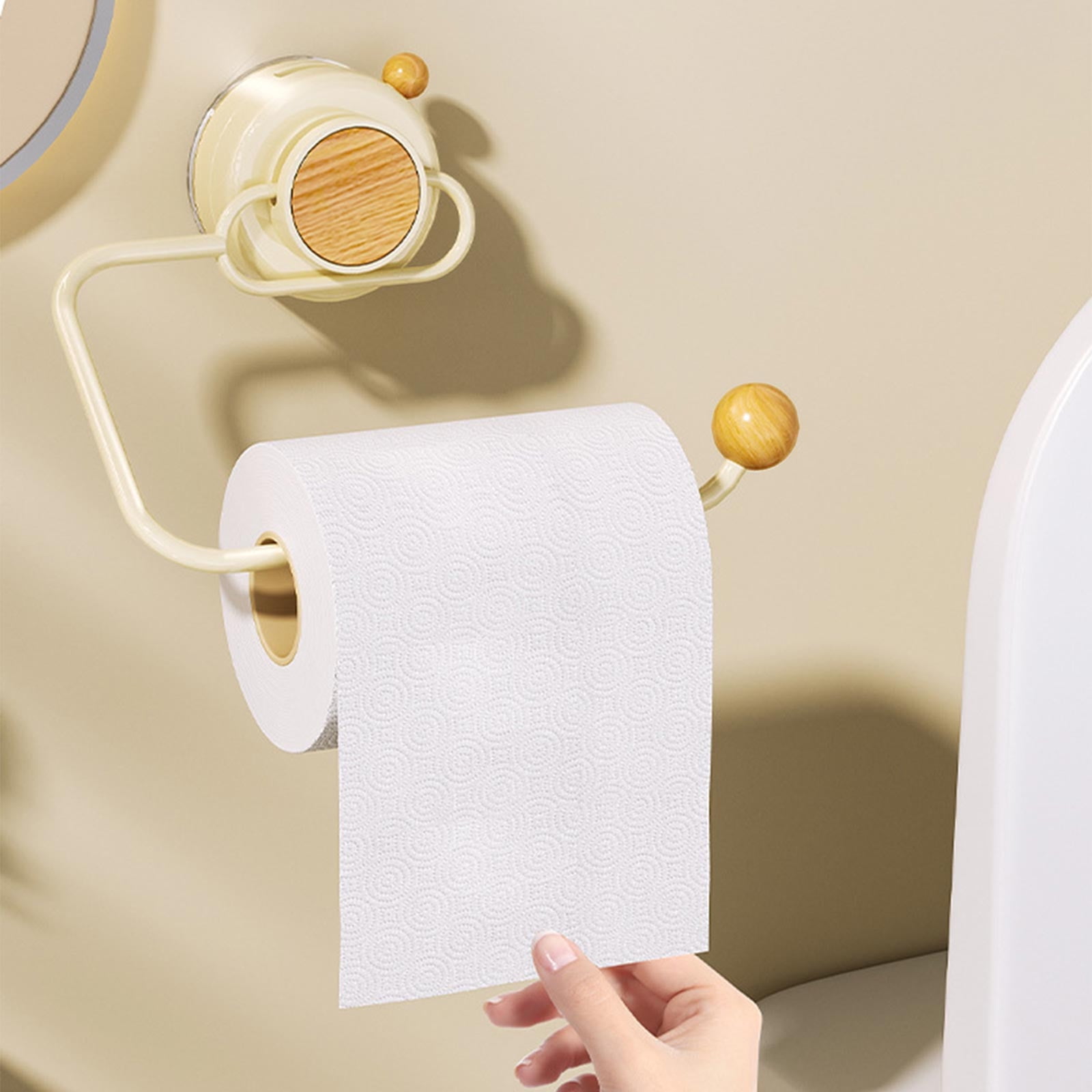 EGYMEN Wall-Mounted Toilet Paper Roll Rack, 180 Degree Rotating Tissue ...