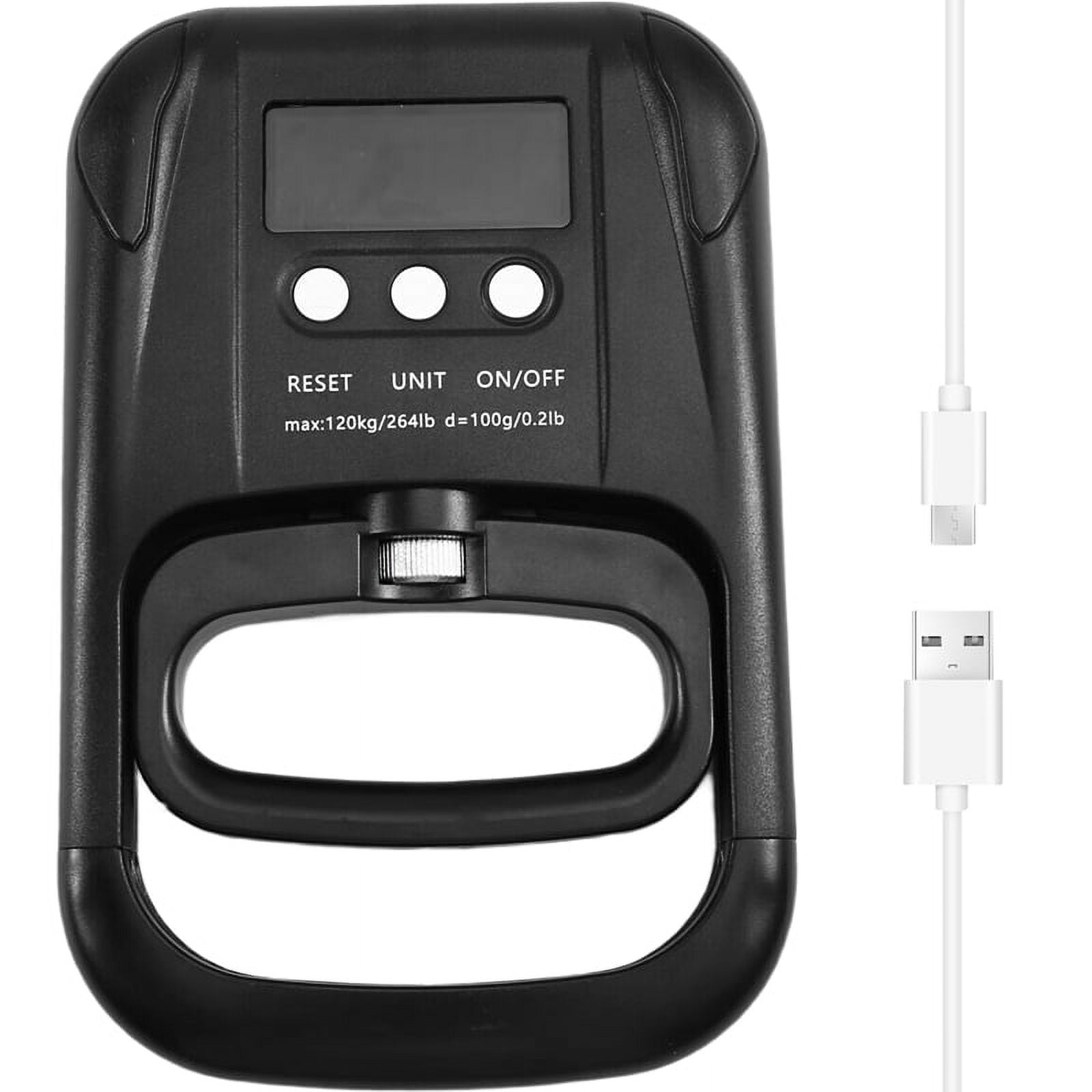 EH201 120kg/265Lbs Digital Hand Dynamometer Grips Strength Trainer ...