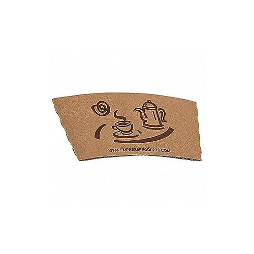 EHCS-1020 Empress Hot Cup Sleeve for 10-20 oz Cups Coffee Print 10/100 ...