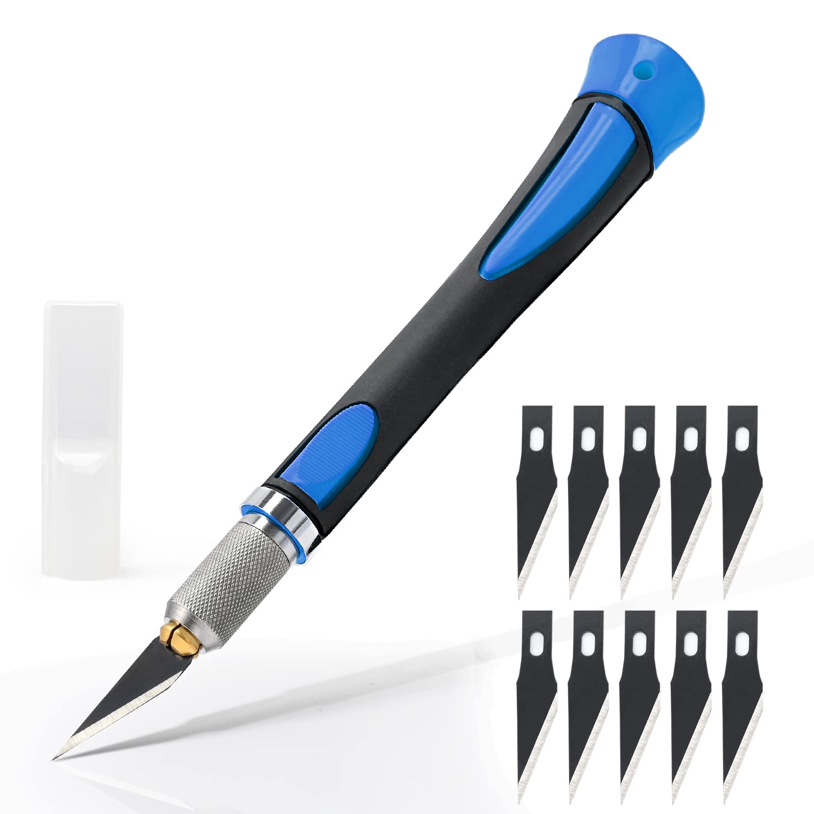 EHDIS Precision Hobby Knife Set Utility Craft Knife Kit with 10PCS ...