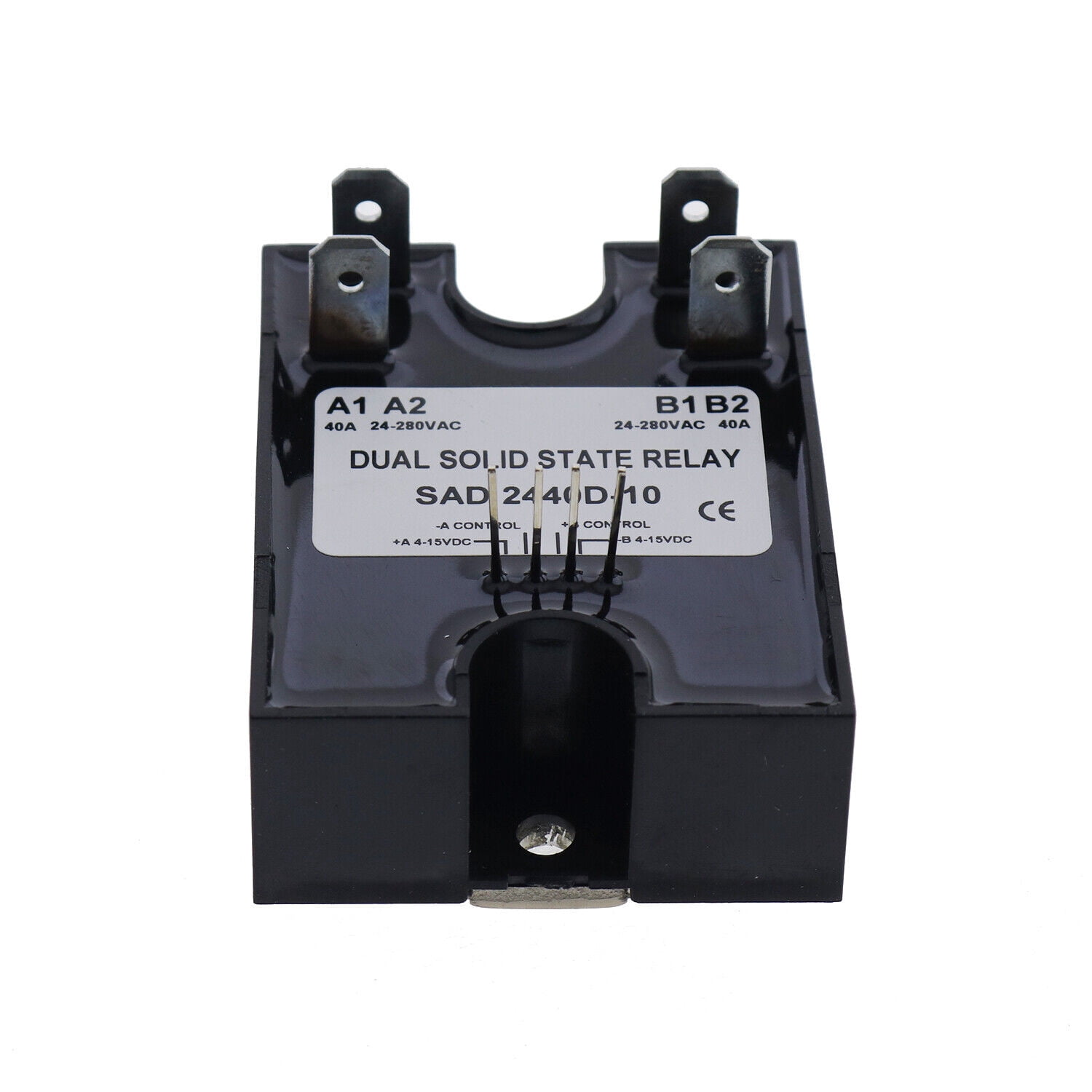 EHEParts Dual Solid State Relay SAD2440D-10 Input 4-15VDC Output 24 ...