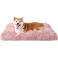 EHEYCIGA Fluffy Dog Crate Bed for Extra Large Dogs, Plush Faux Fur Pad ...