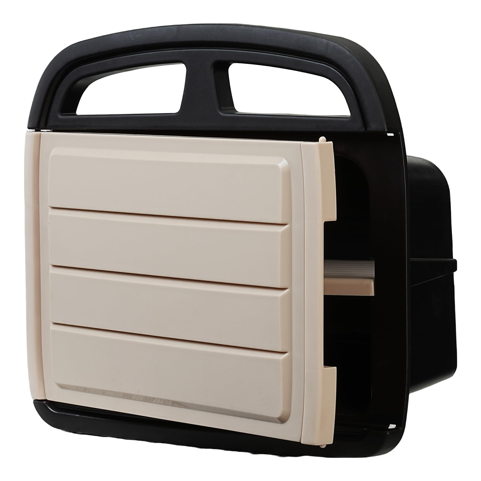 EHHLY 75 FT Garden Hose Holder With Nozzle Storage, Wall-Mounted Water ...