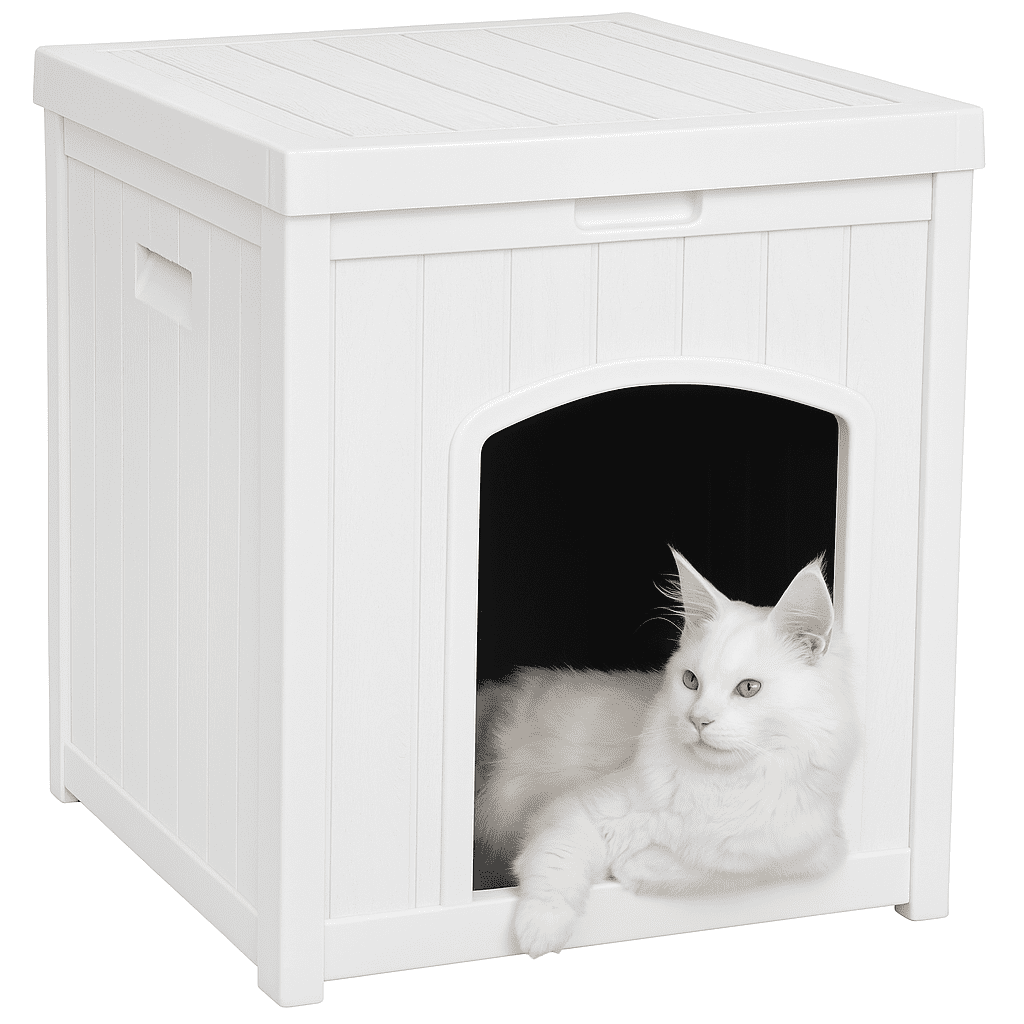 EHHLY Outdoor Cat House Waterproof, Outside Multiple Feral Cat Houses ...