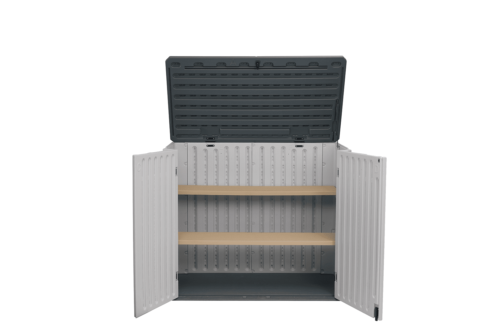 EHHLY Outdoor Storage Shed with Floor, Outside Storage Cabinet ...