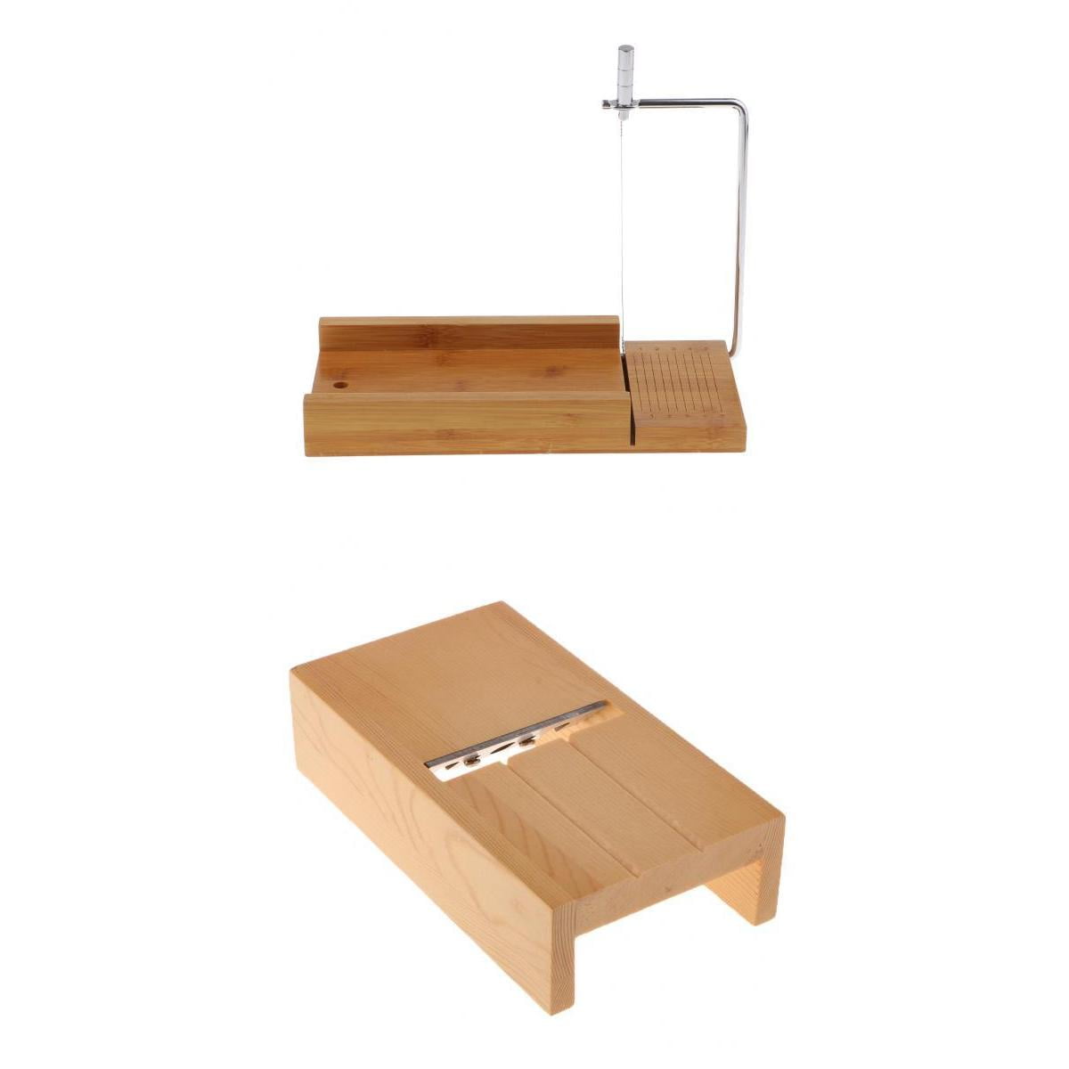 EHJRE 1 Set Wood Soap Beveler Planer Set Soap Cutter With Wire Handmade ...