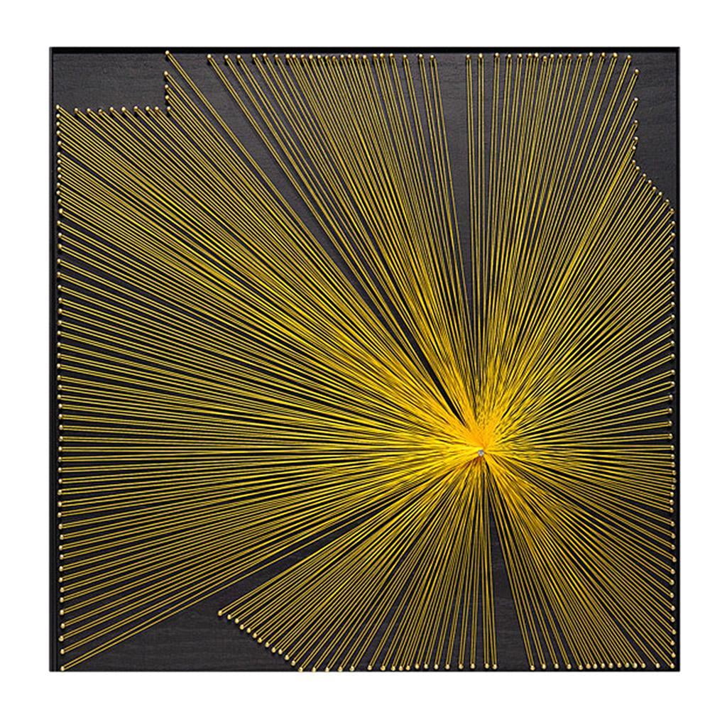 EHJRE 16x16 Inch String Art Kits Home Decoration DIY Thread Winding ...