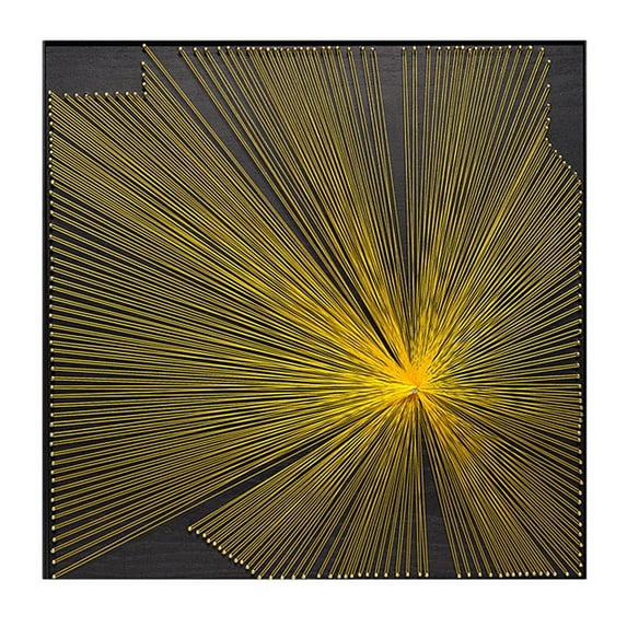 EHJRE 16x16 Inch String Art Kits Home Decoration DIY Thread Winding ...