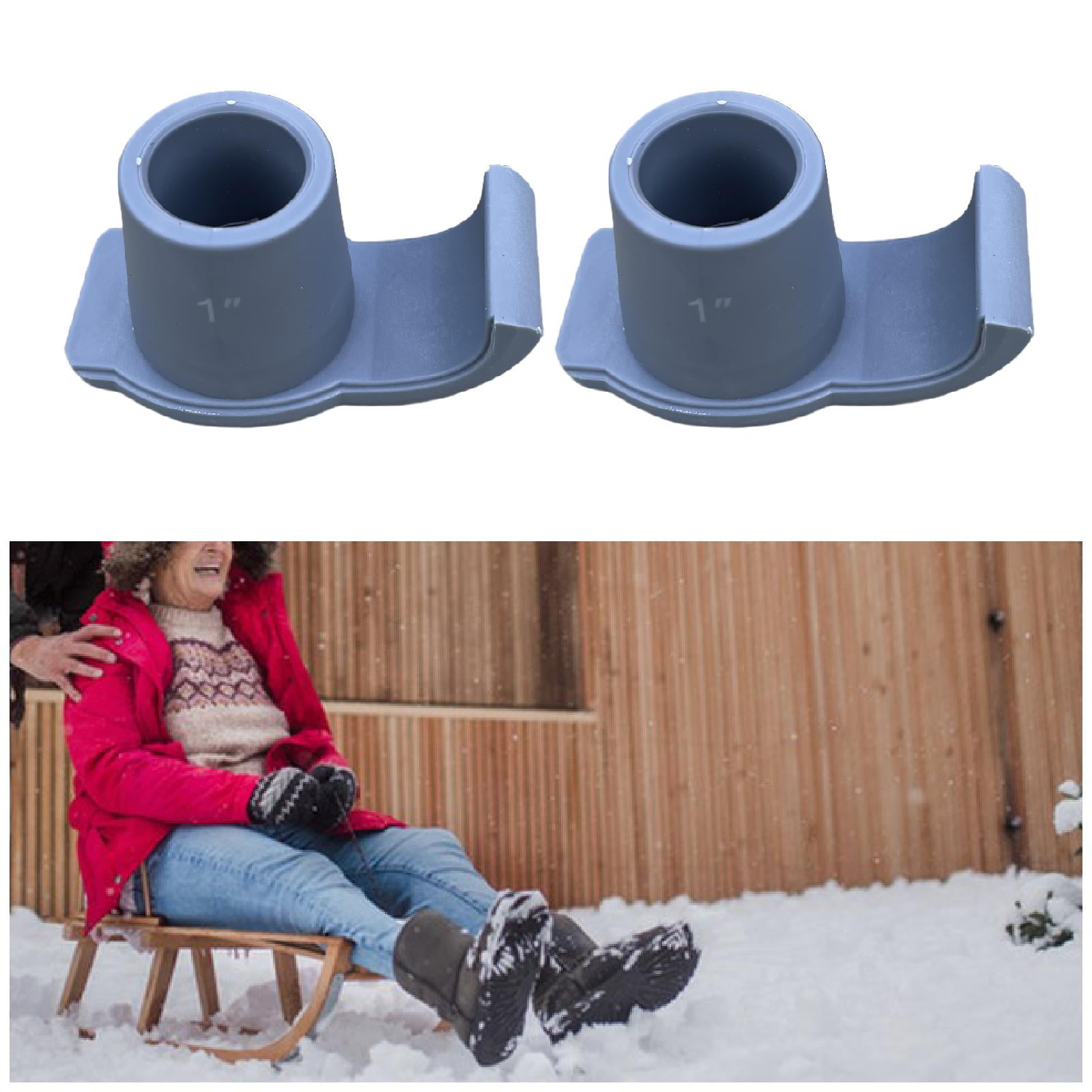 EHJRE 2 Pieces Walker Ski Glides Glide Caps Easy Instaltion Universal Mobility Aid Accessory ...