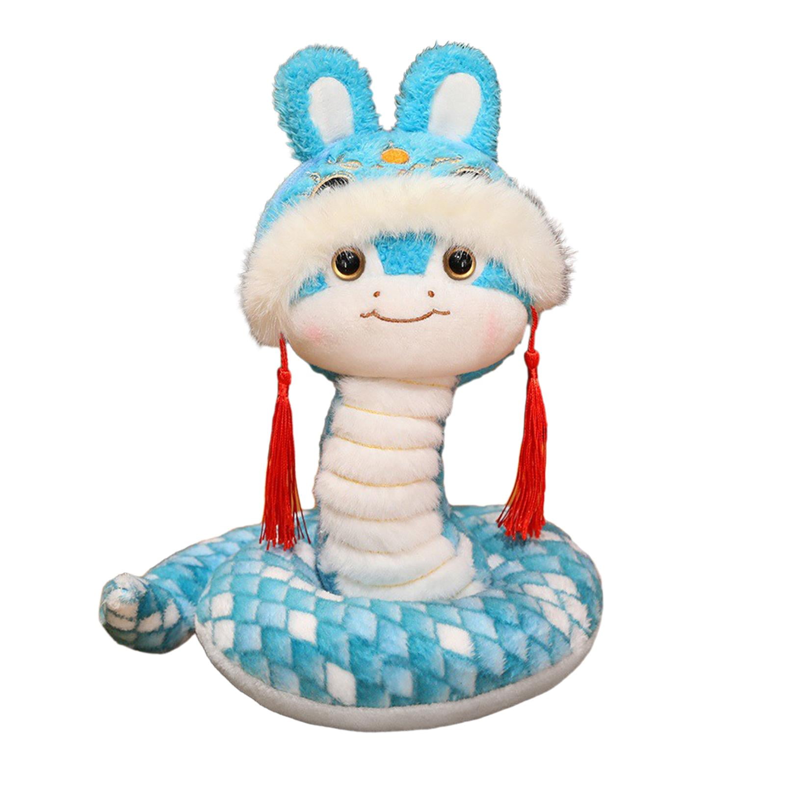 EHJRE 2025 Chinese Snake Toy Animal Stuffed Snake Figure Creative Snake ...