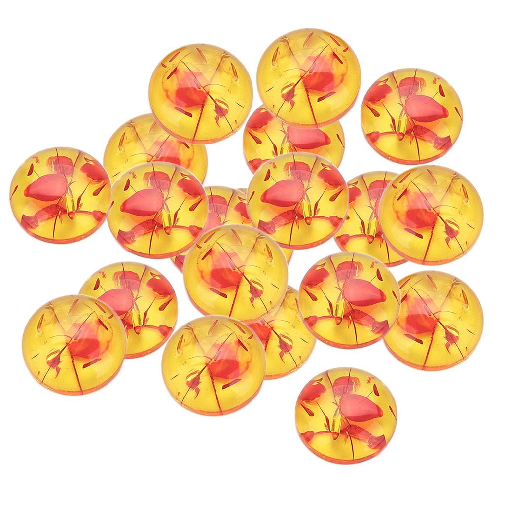 EHJRE 20x Resin Round Amber flatback Scrapbooking Phone Shell ...