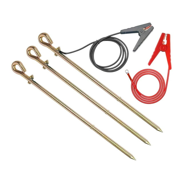 EHJRE 3 Pieces Grounding Rod Garden Antennas Easy Installation Electric ...