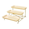 EHJRE 3 Tier Serving Tray Porcelain Serving Platters for Snack Fruit ...