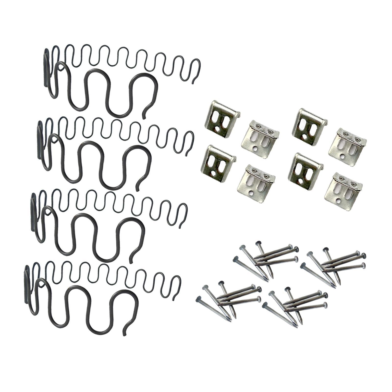 EHJRE 4 Pieces Couch Spring Repair Kit Upholstery Spring Screws Sofa ...