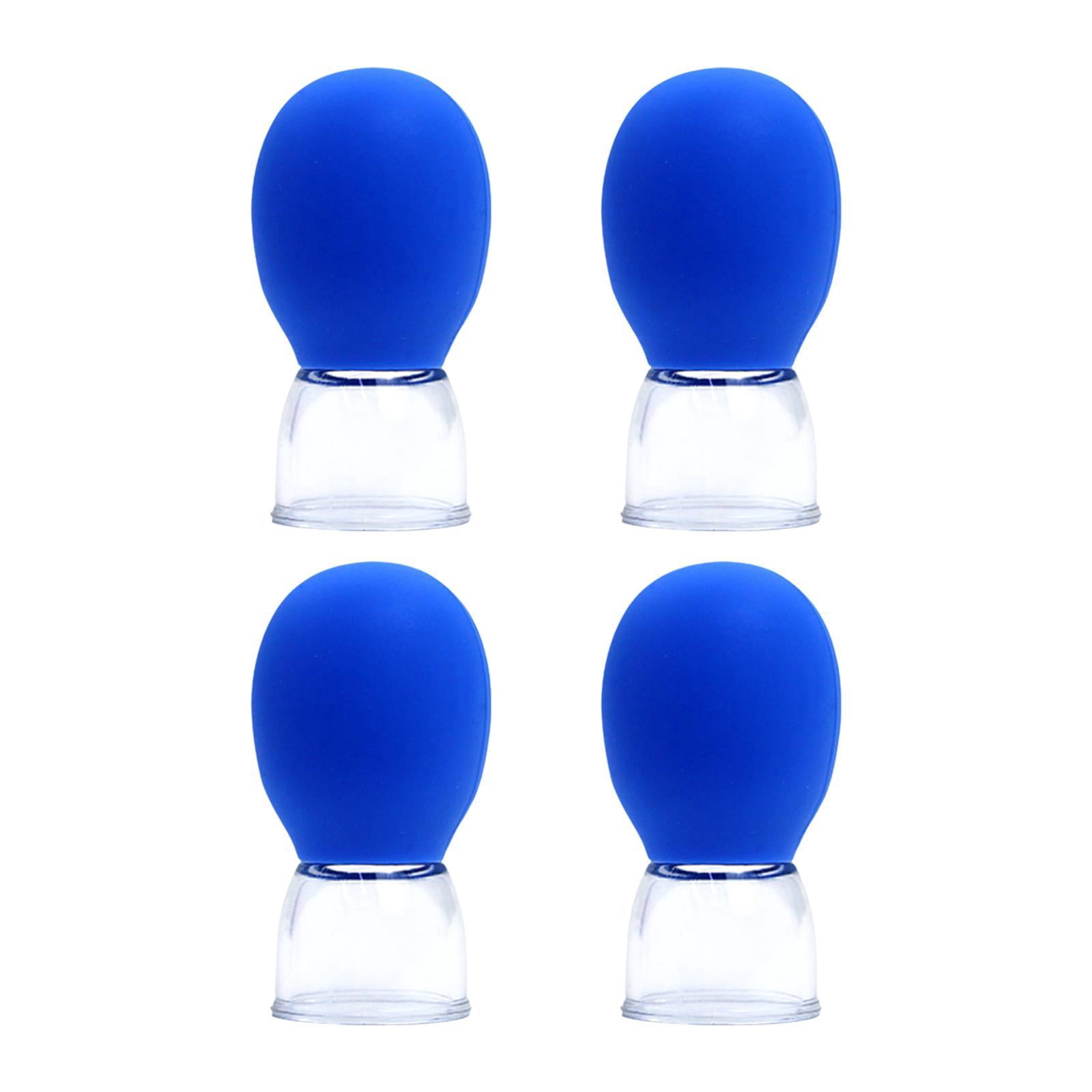 EHJRE 4x Cupping Glasses Face Massage Portable Body Cup Fascia Massage ...