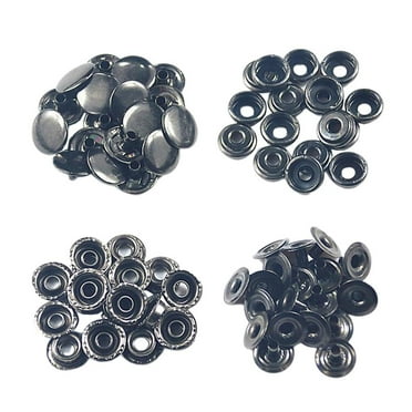Mgaxyff 10Pcs 15mm Metal Press Stud Snap Button Fastener Clothes ...