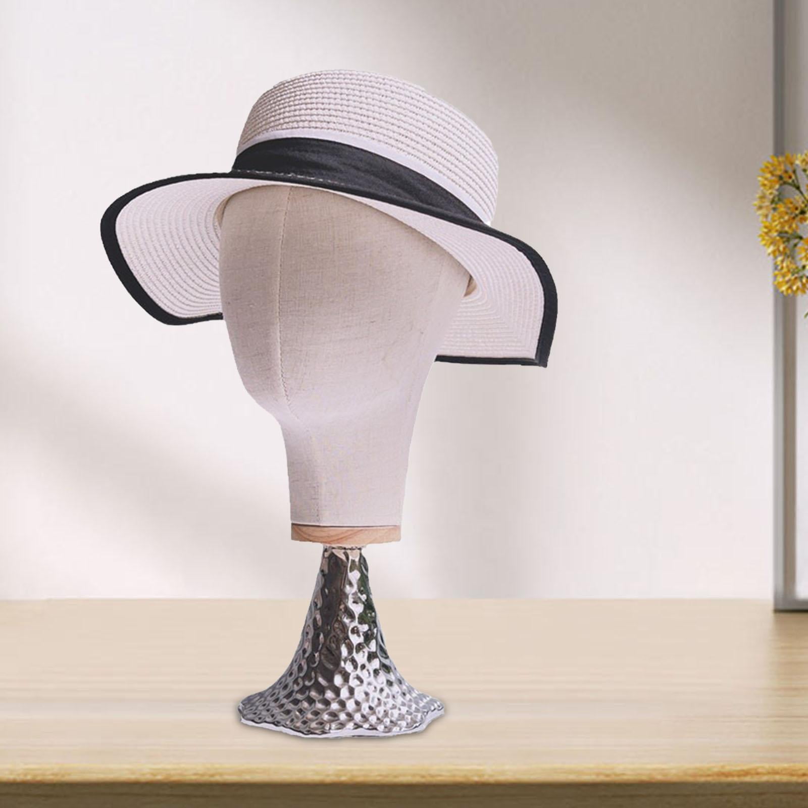 EHJRE 54cm Mannequin Head Model Hat Display Stand 15inch Height ...