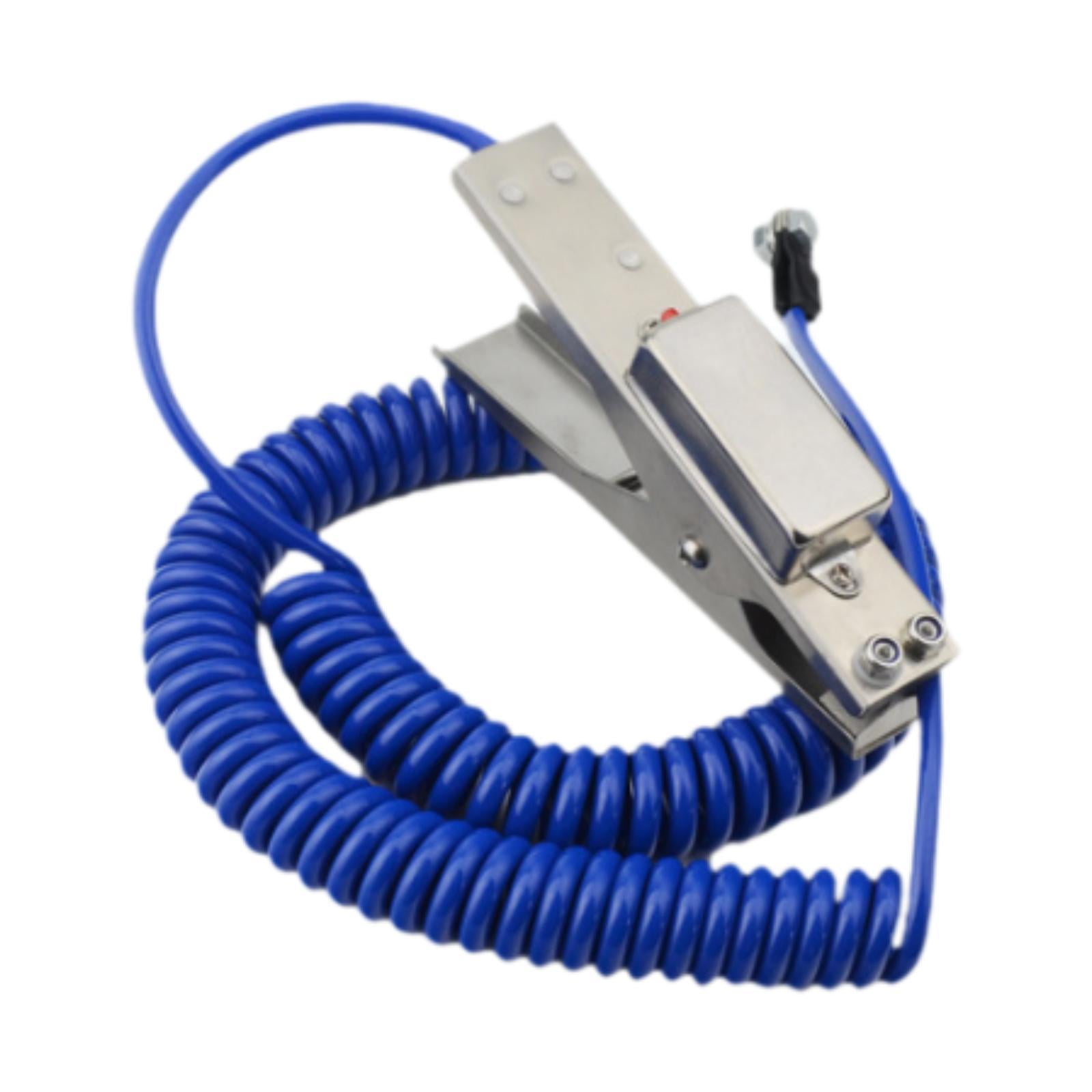 EHJRE 5M Anti Static Earthing Spiral Cord with Clamp with Alarm ...