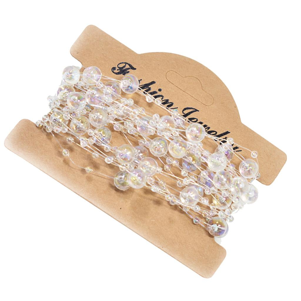 EHJRE 5m Pure Bead Chain for DIY Wedding Backdrop, Bridal Bouquet ...