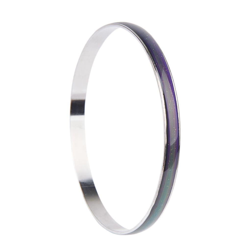EHJRE 6MM Emotion Feeling MOOD CHANGING COLOR BANGLE CUFF BRACELET ...
