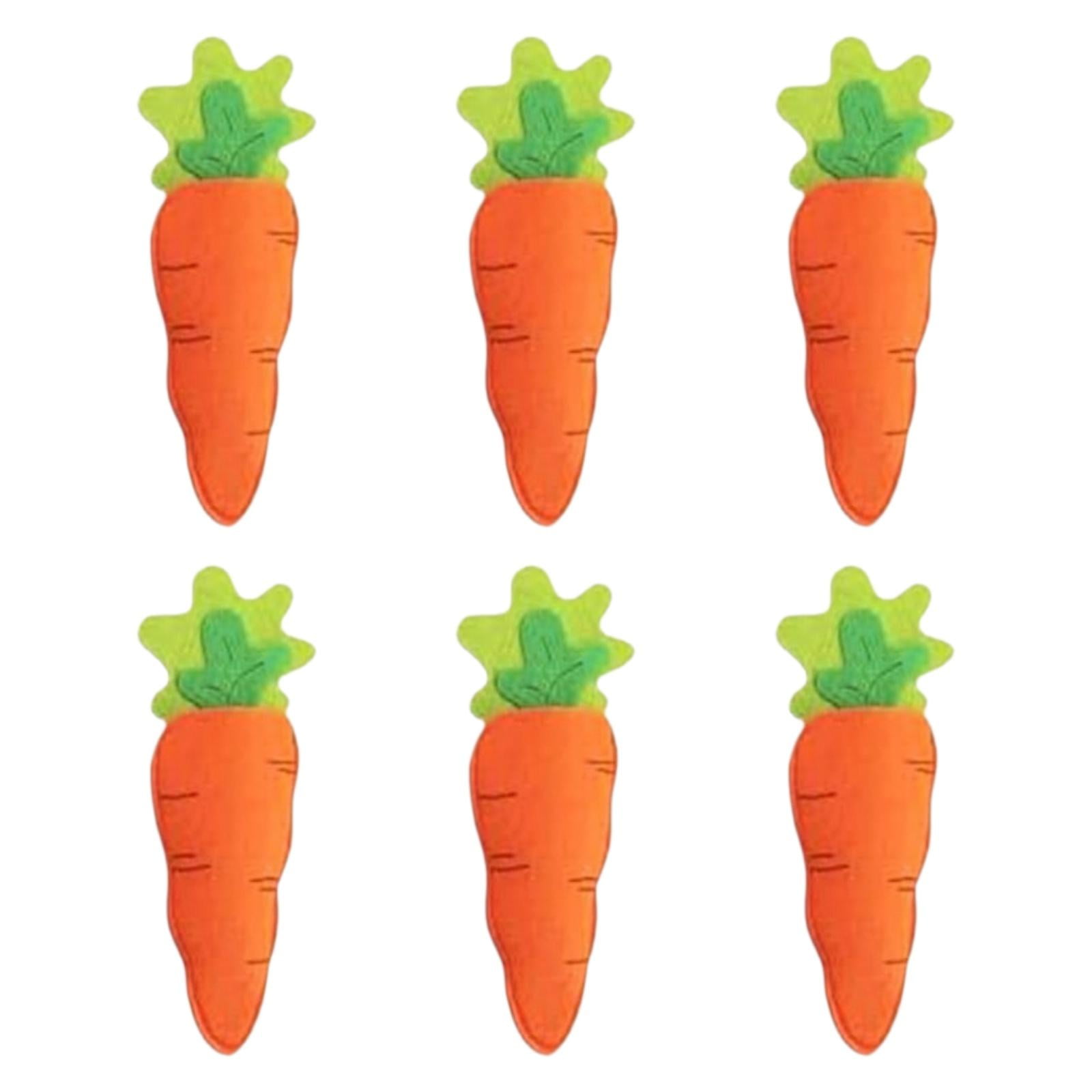EHJRE 6Pcs Easter Carrot Cutlery Holders Dining Tableware Cover Holiday ...